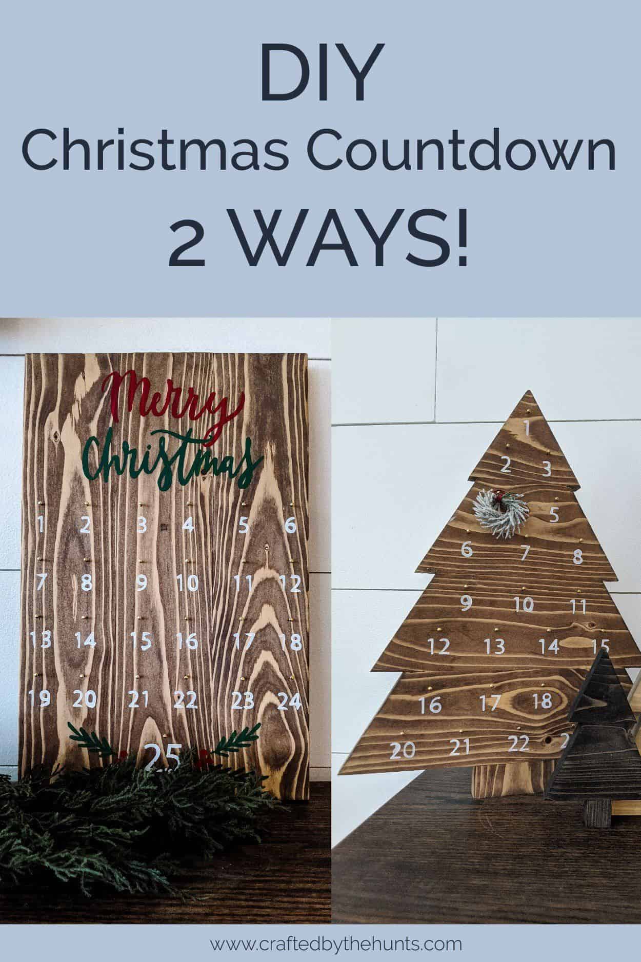 Easy DIY Christmas Countdown - 2 Ways! (free printables!)