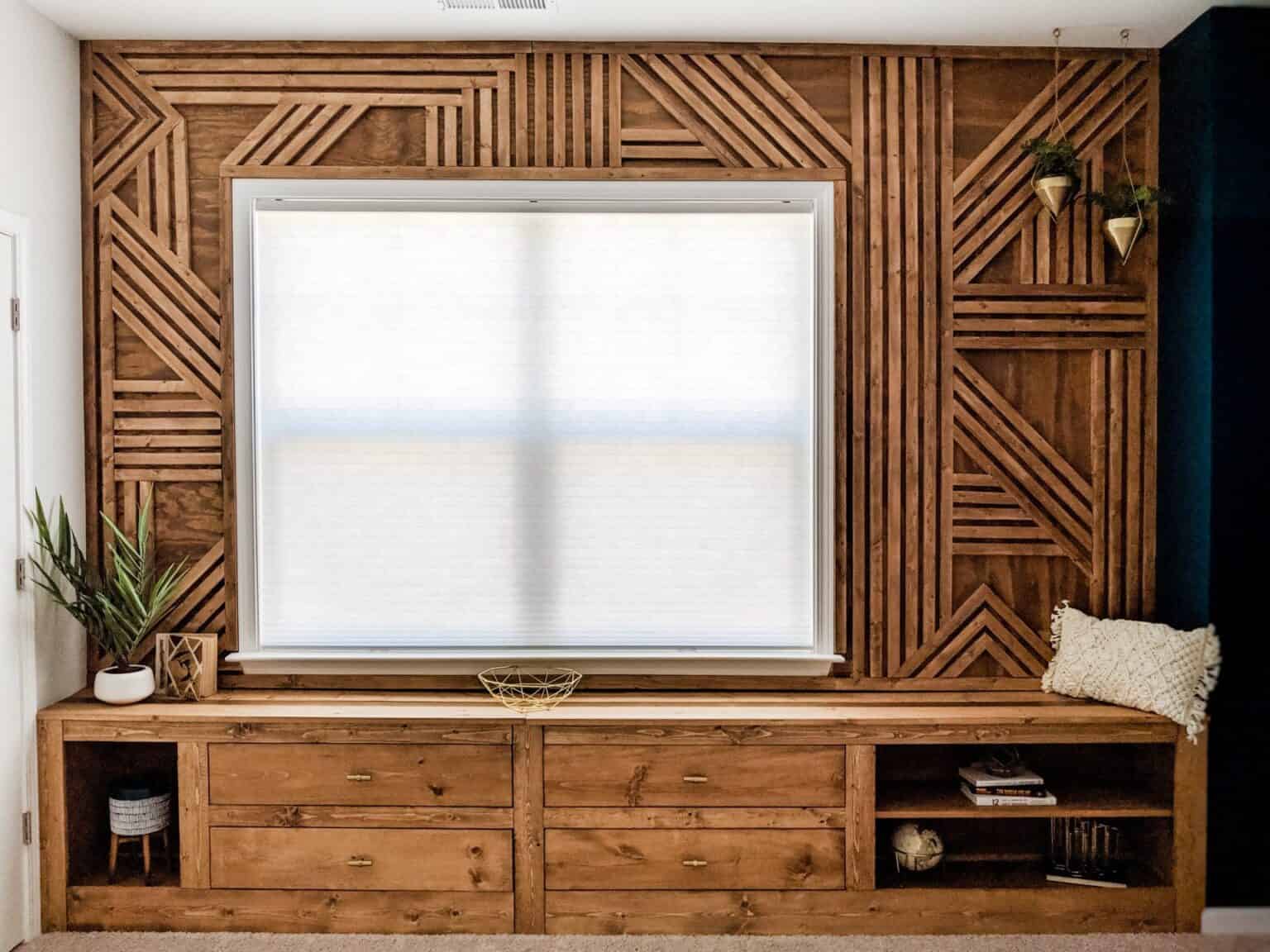 Make the Coolest Wood Accent Wall This Weekend!