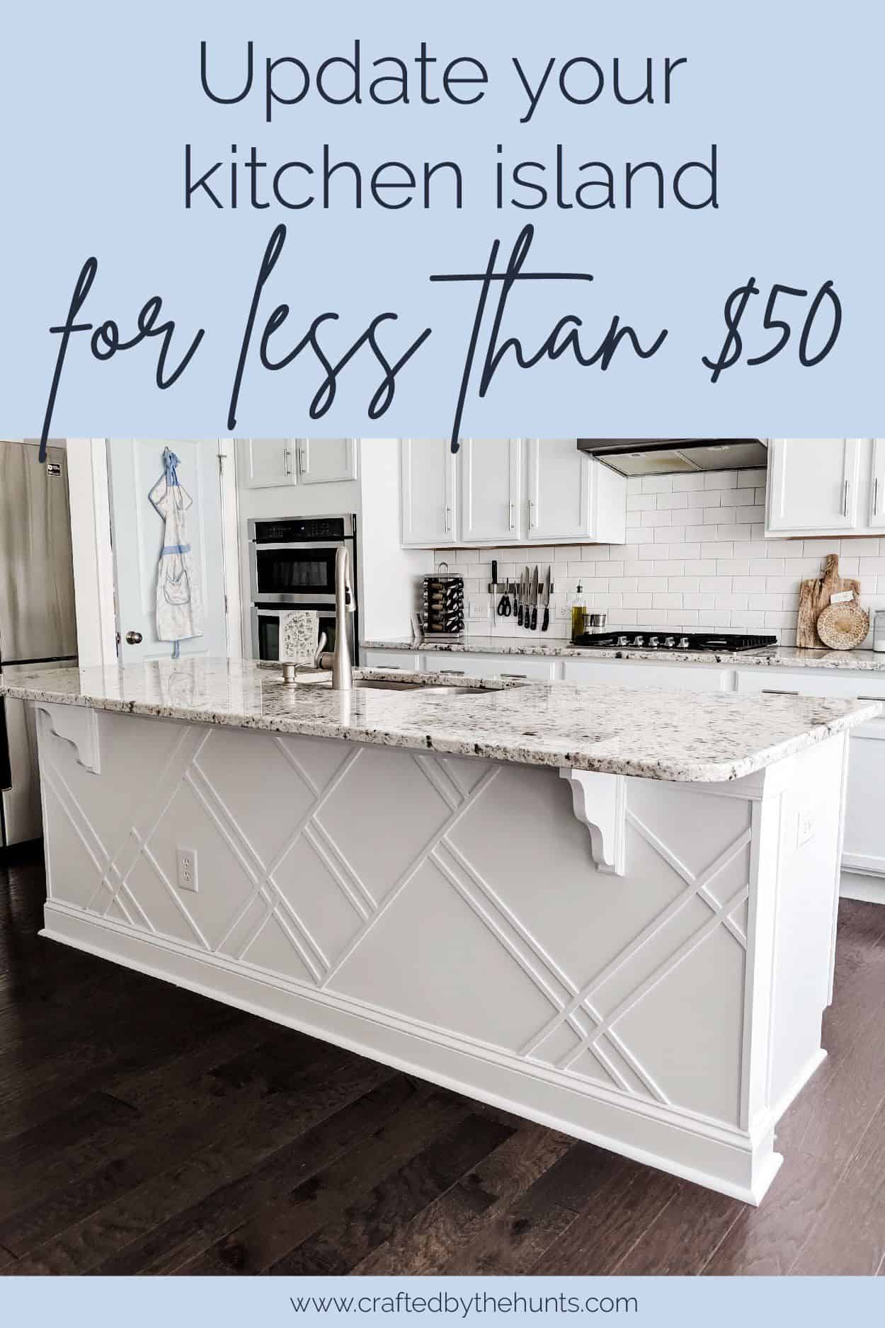 How to Upgrade a Builder Grade Kitchen Island - Pine and Poplar