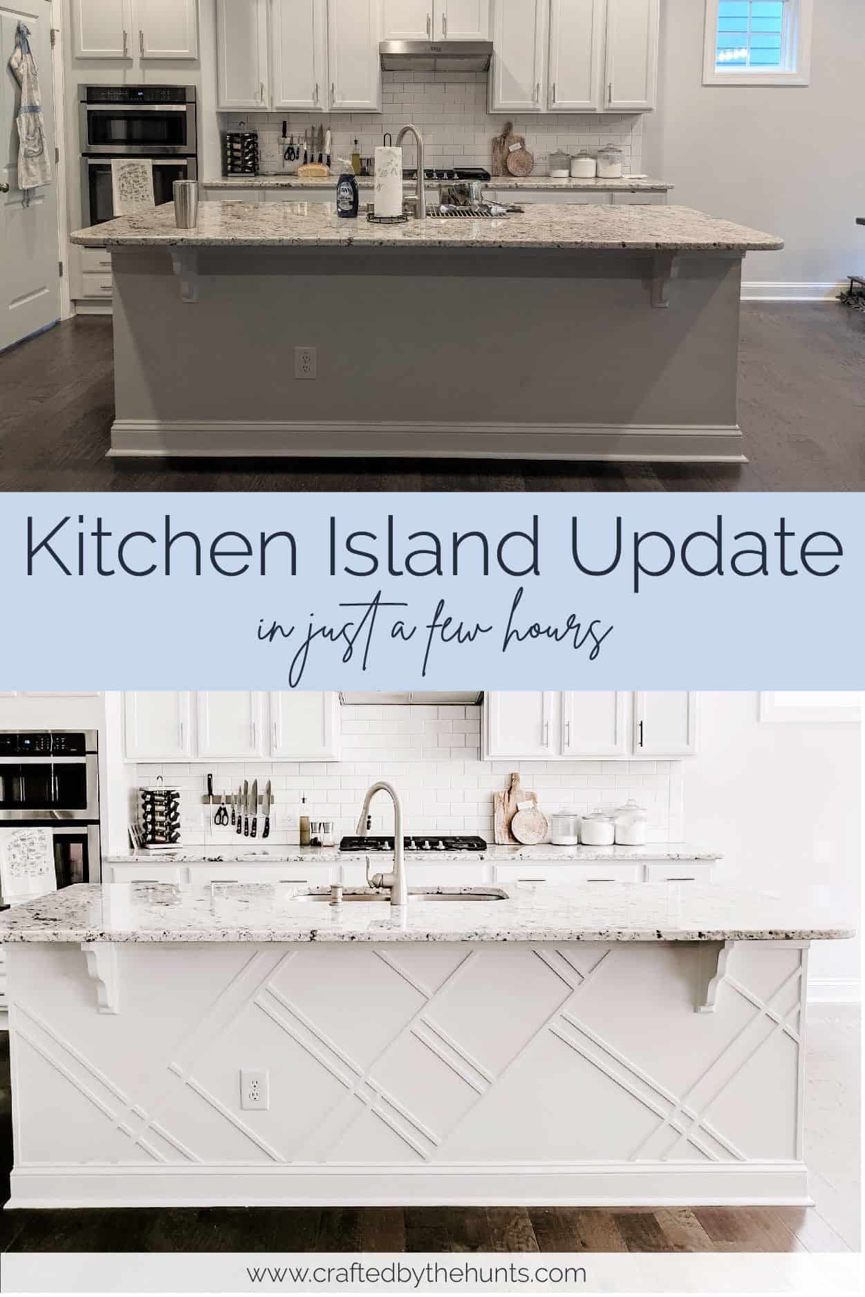 How to Upgrade a Builder Grade Kitchen Island - Pine and Poplar