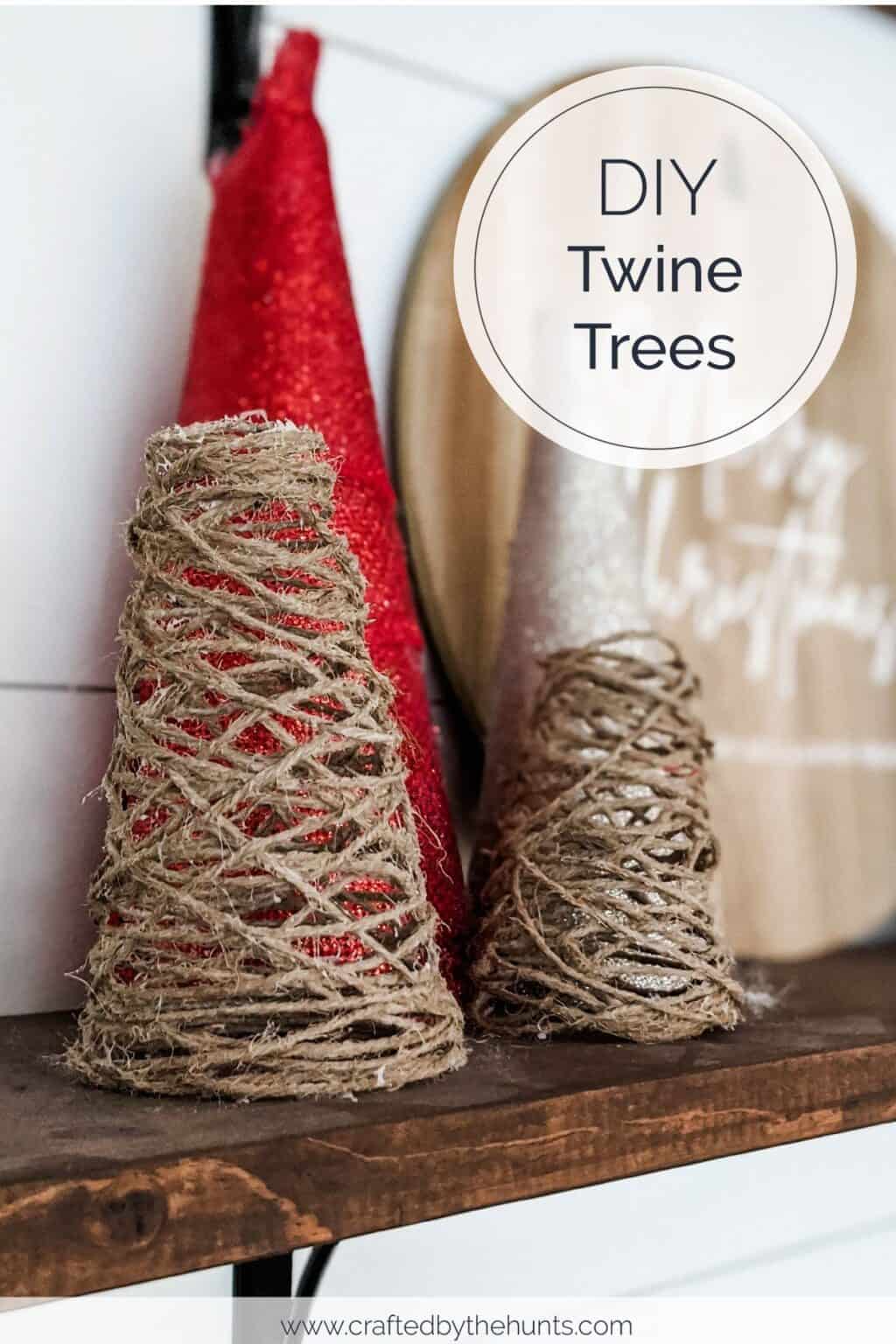 DIY Twine Trees - Pine and Poplar