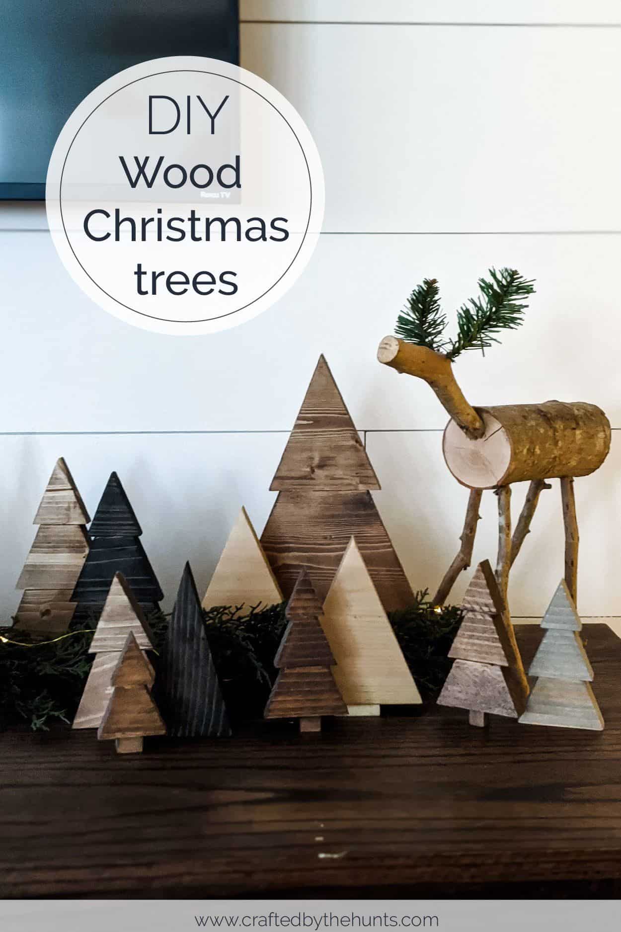 The Easiest and Cheapest DIY Wood Christmas Trees