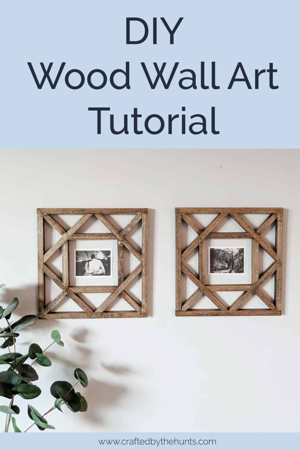 Make these DIY Wood Squares for Wall Decor