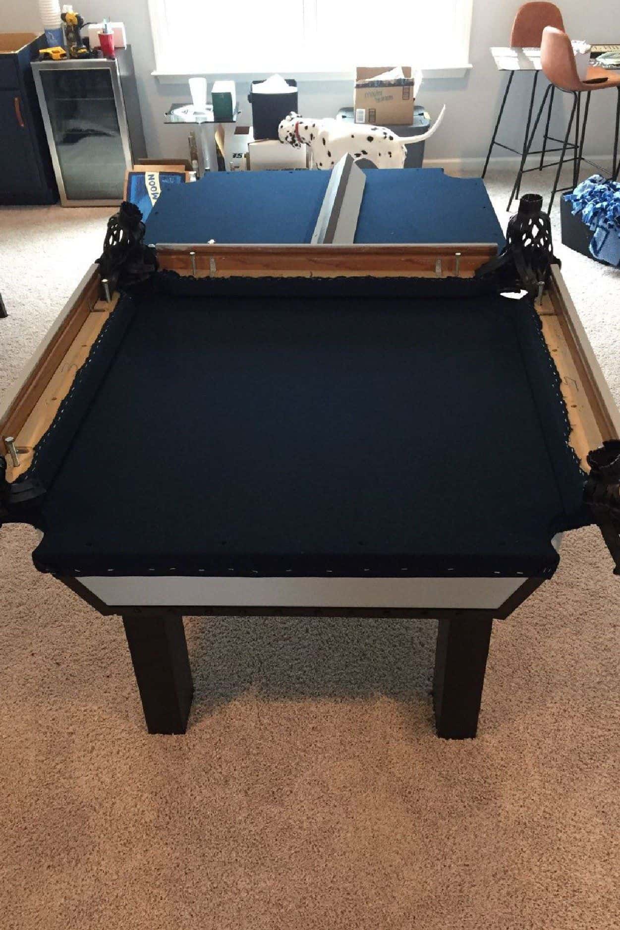 DIY Pool Table Makeover - Crafted by the Hunts DIY and Design