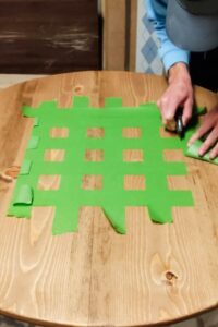 DIY Checkerboard Table Using Stain - Pine and Poplar