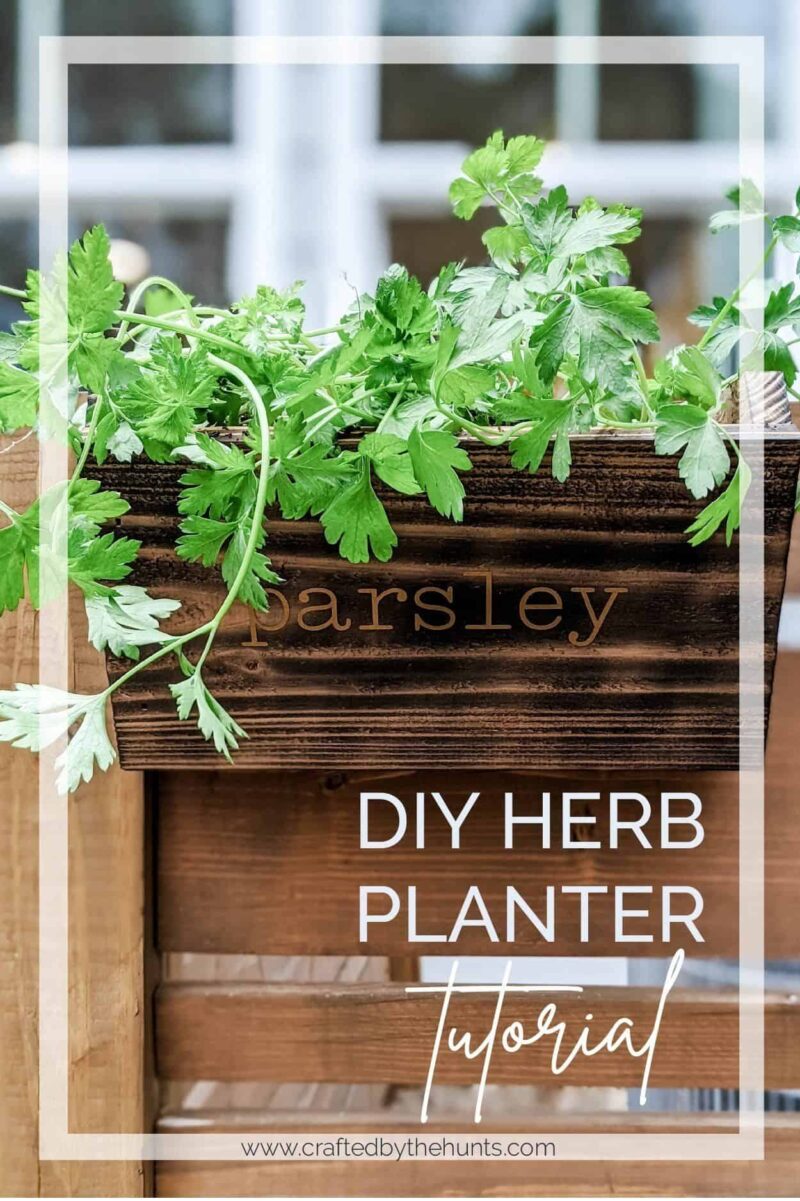 DIY Herb Planter Box - Pine and Poplar