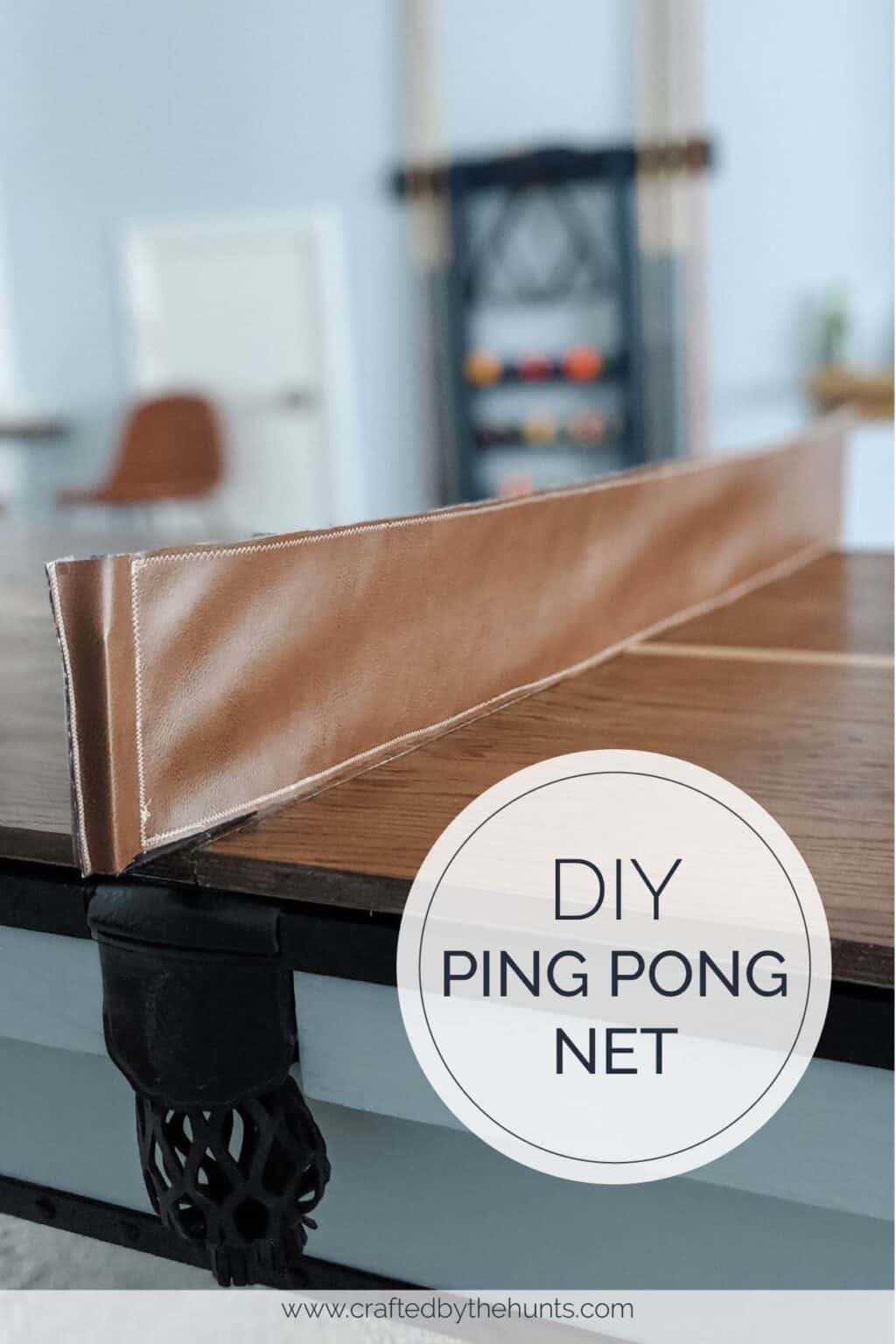 The Easiest Leather Ping Pong Net Tutorial - Pine and Poplar