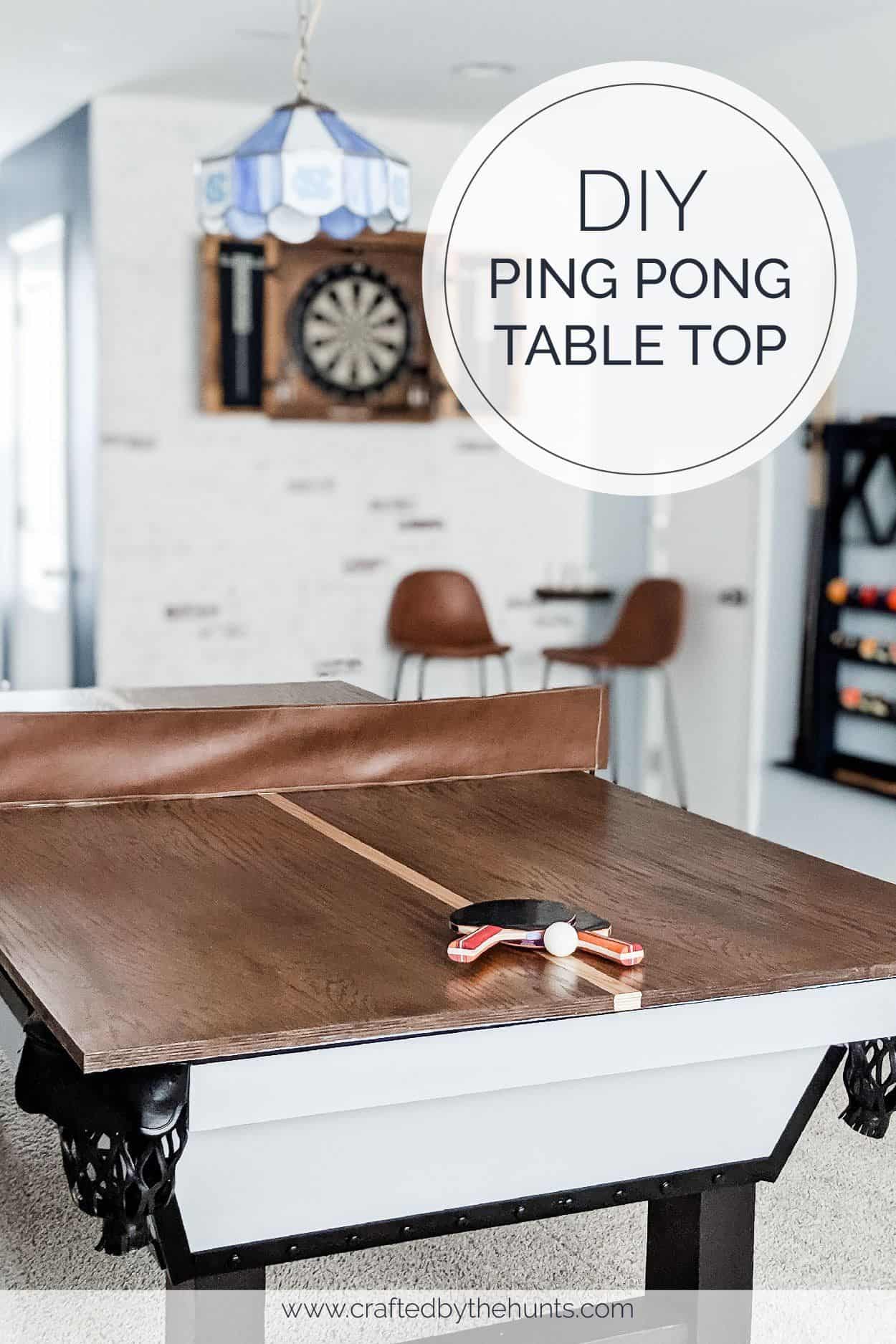 How to Make a Ping Pong Table Top for a Pool Table