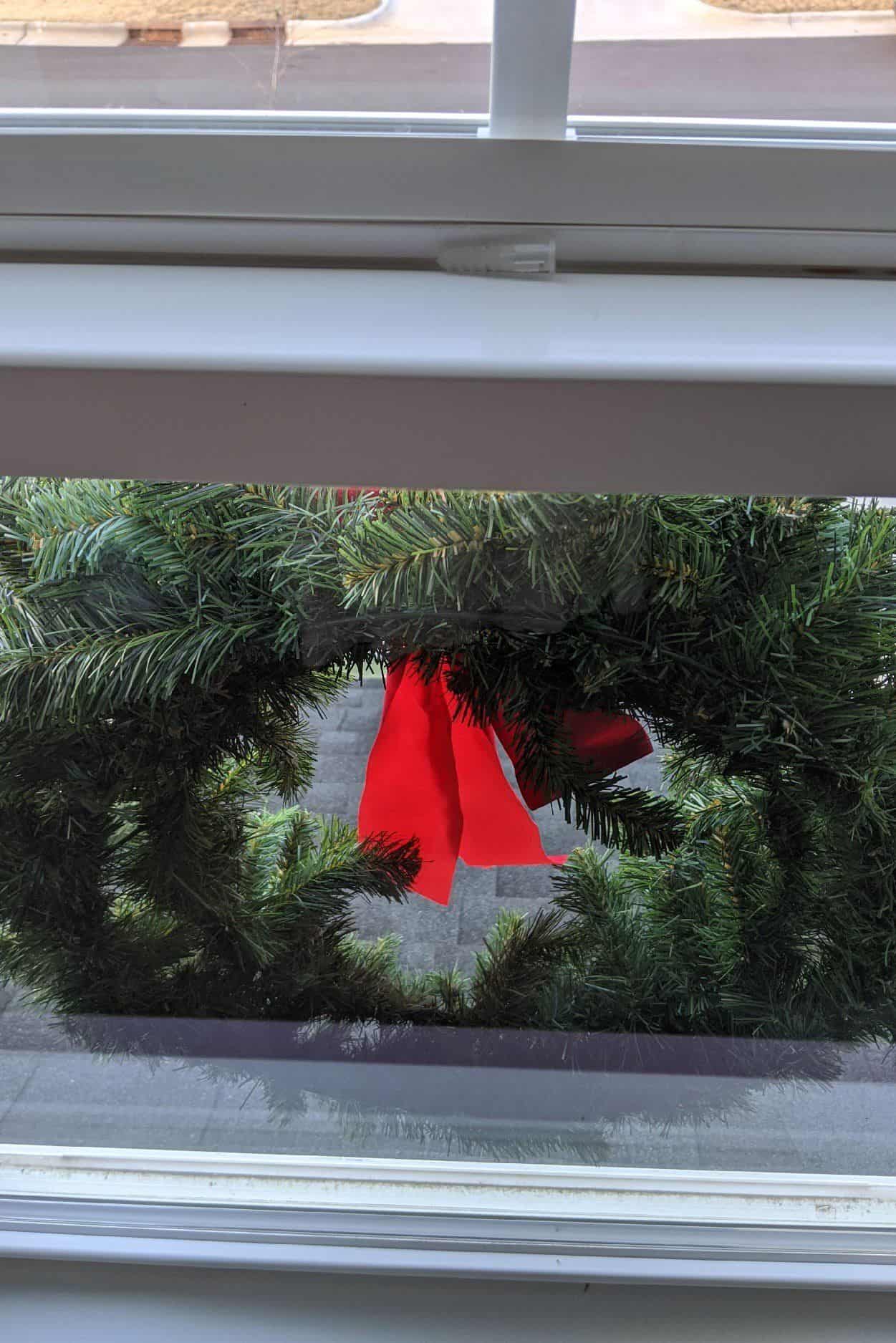 The Easiest Way to Hang Wreaths on Exterior Windows - Pine and Poplar