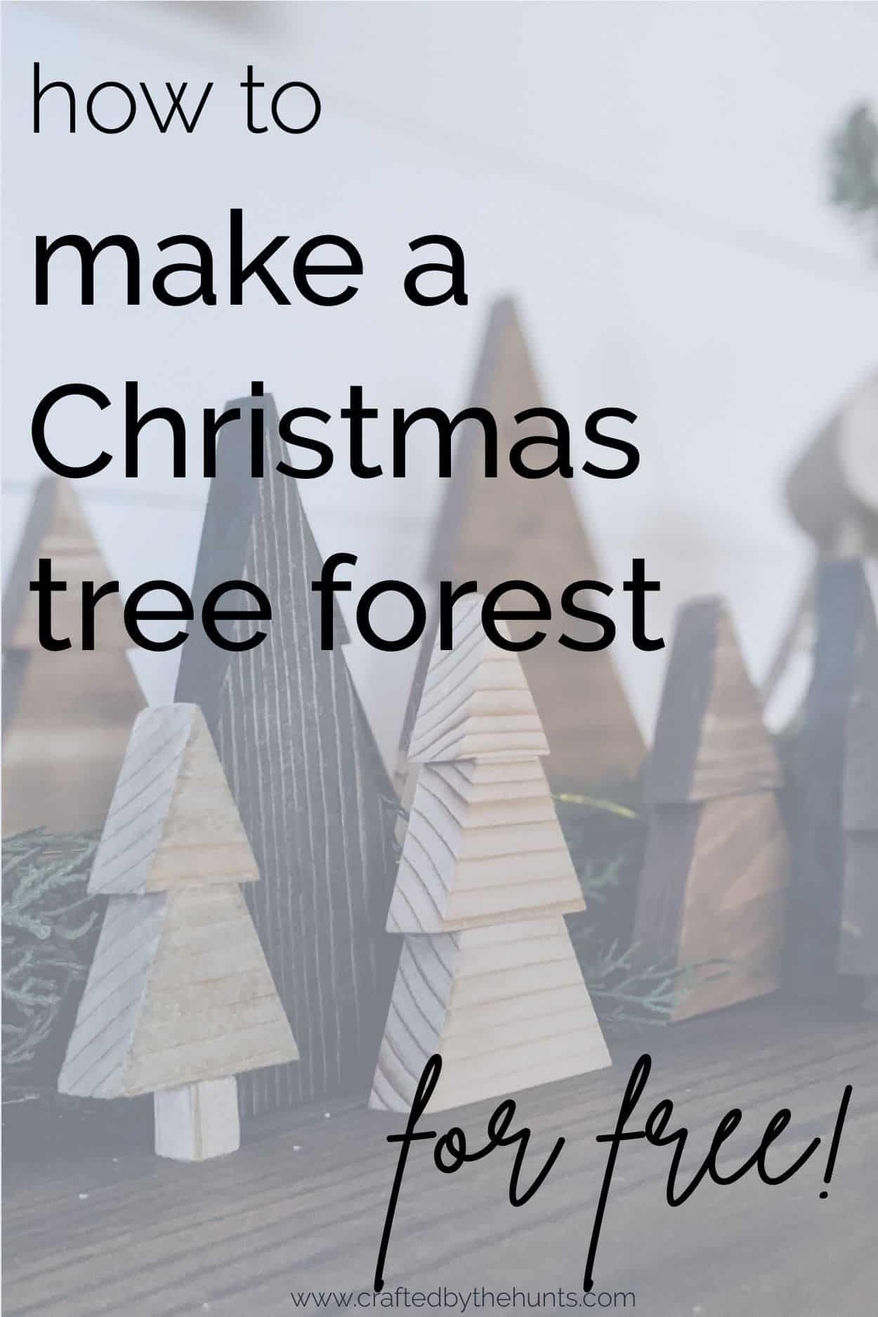The Easiest and Cheapest DIY Wood Christmas Trees