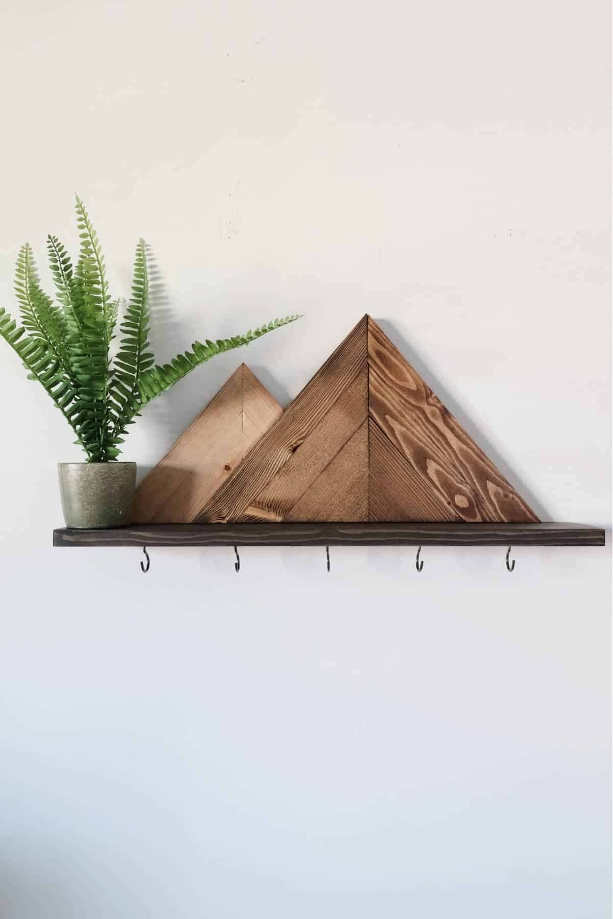 Make a DIY Mountain Shelf Key Holder in a Few Hours
