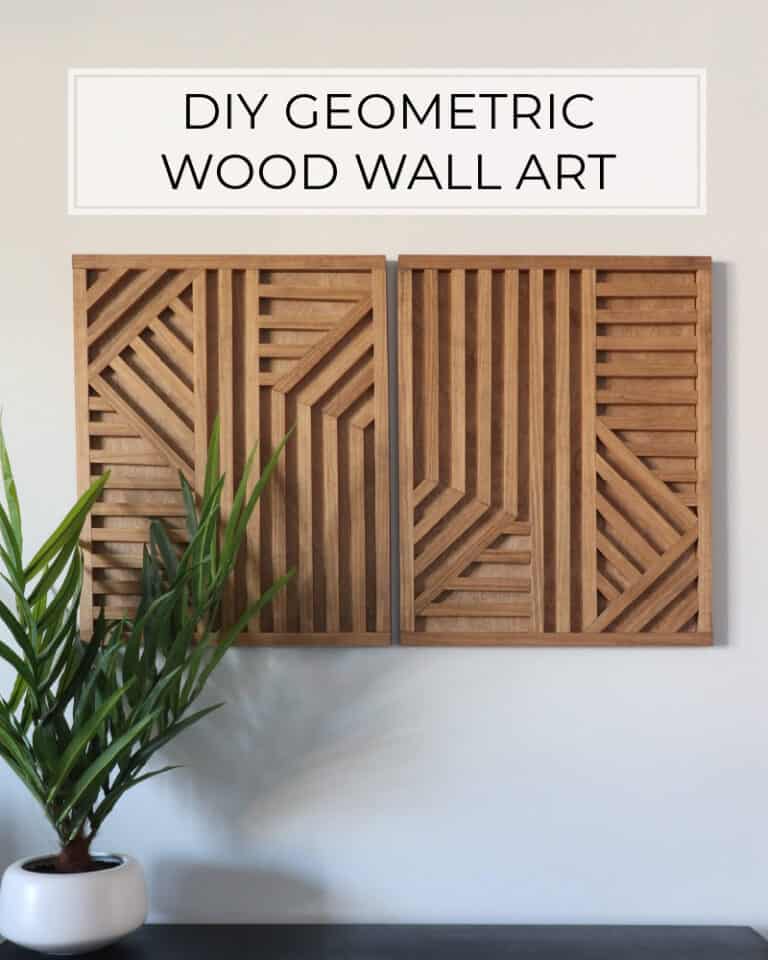 DIY Geometric Wood Wall Art