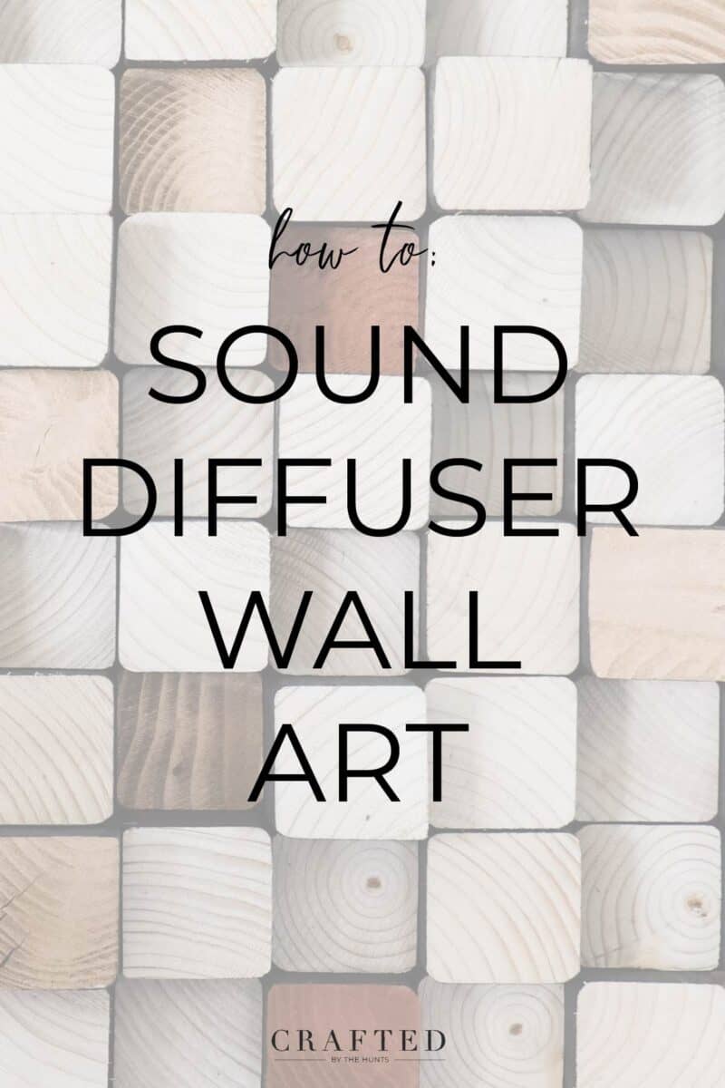 DIY Sound Diffuser Wall Art