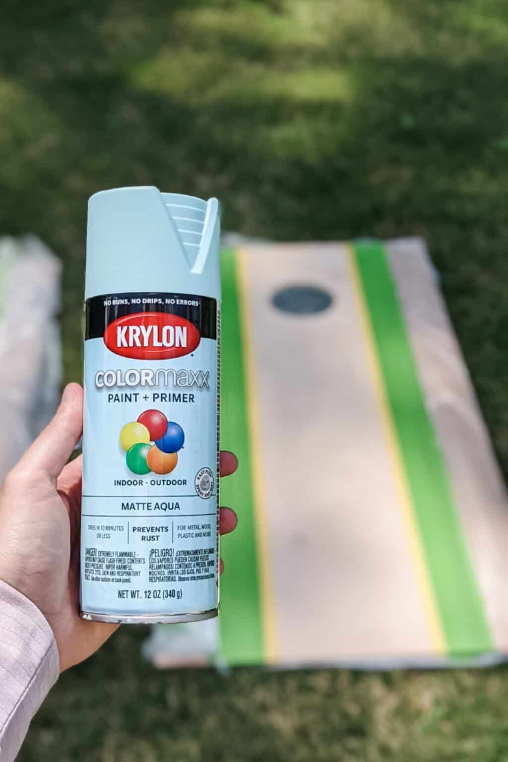 How to Make the ULTIMATE Cornhole Boards (and Spray Paint Them Too!)