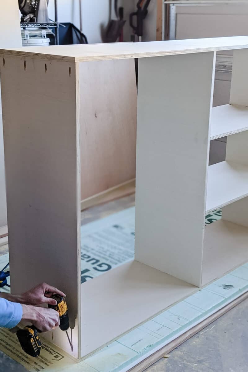 DIY Bar Cabinet with Tons of Storage