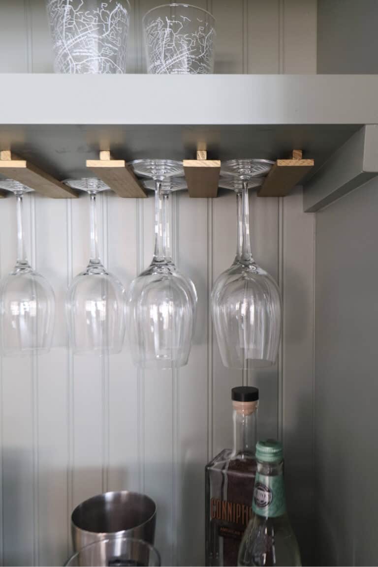 DIY Bar Cabinet with Tons of Storage