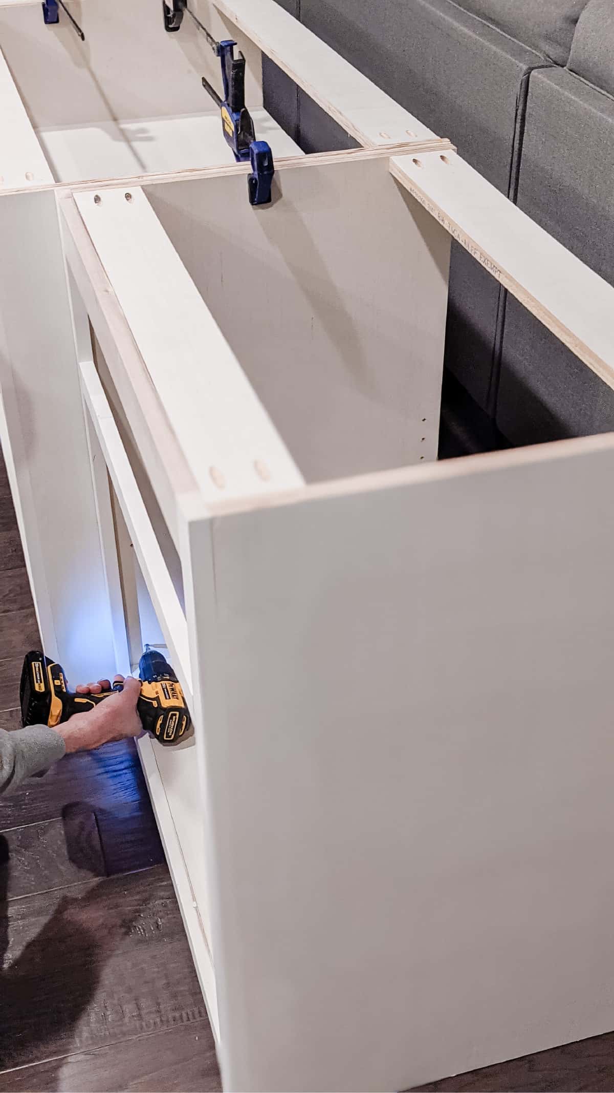 100" DIY Media Console with Doors and Drawers