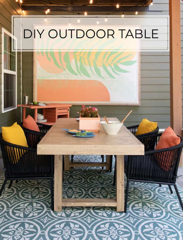 DIY Outdoor Table Plans - Pine and Poplar