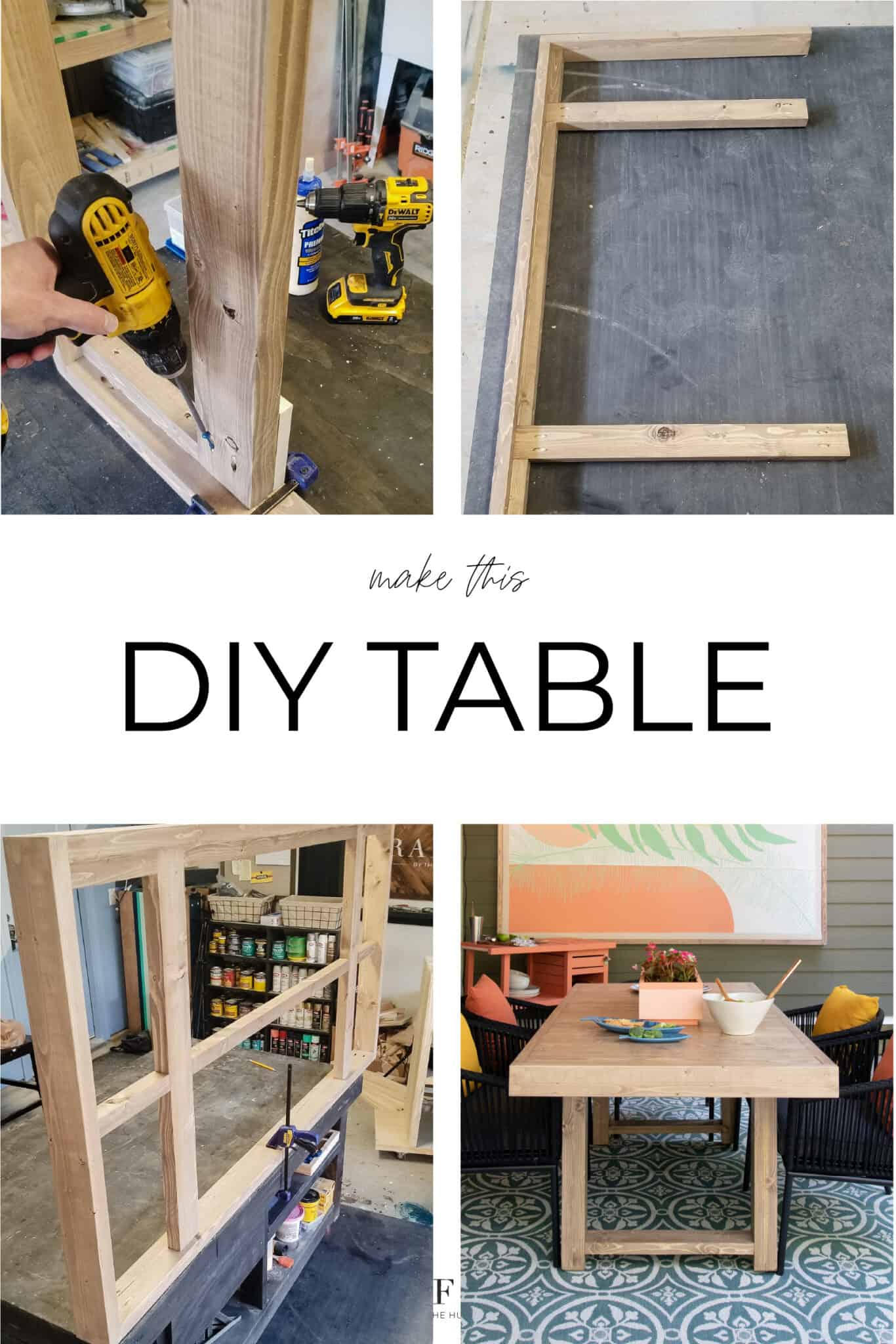 DIY Outdoor Table Plans - Pine and Poplar