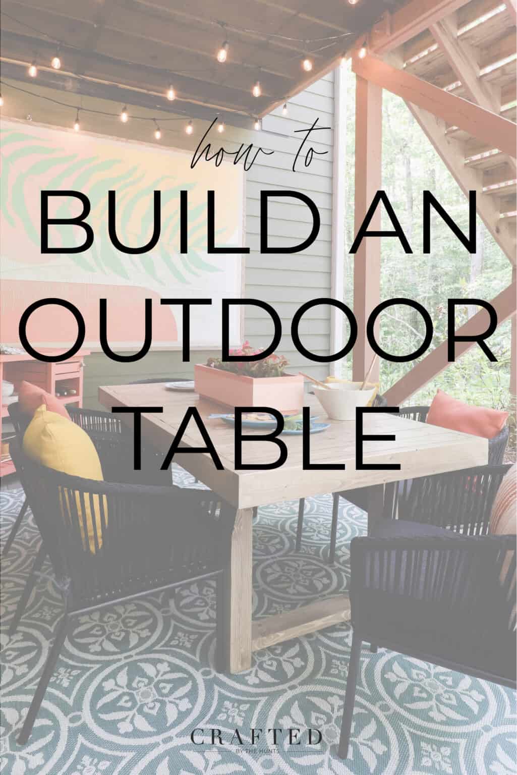 DIY Outdoor Table Plans - Pine and Poplar