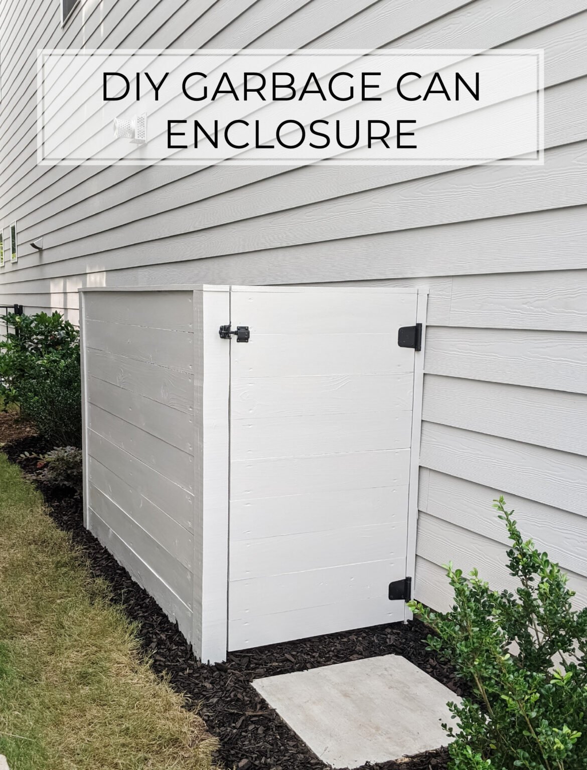 DIY Garbage Can Enclosure - Hide Your Trash Cans Outdoors! - Pine and ...