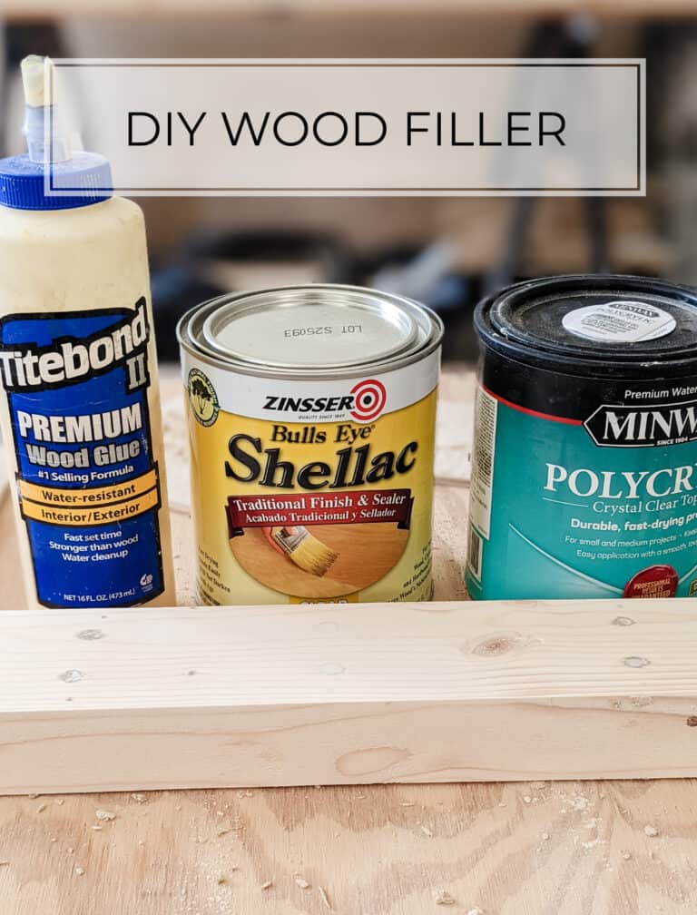 DIY Wood Filler - 3 Ways! - Pine and Poplar