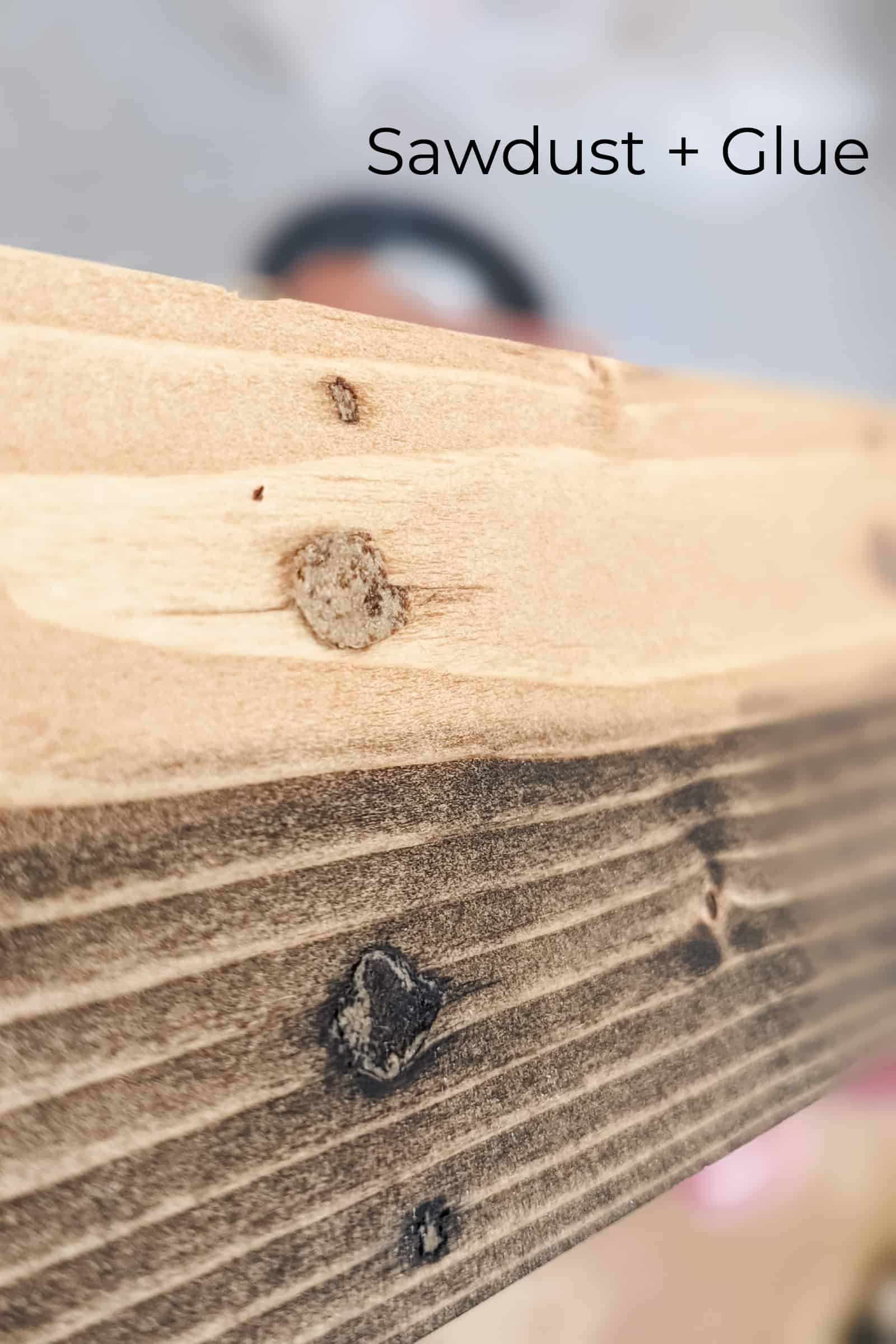 DIY Wood Filler - 3 Ways! - Pine and Poplar