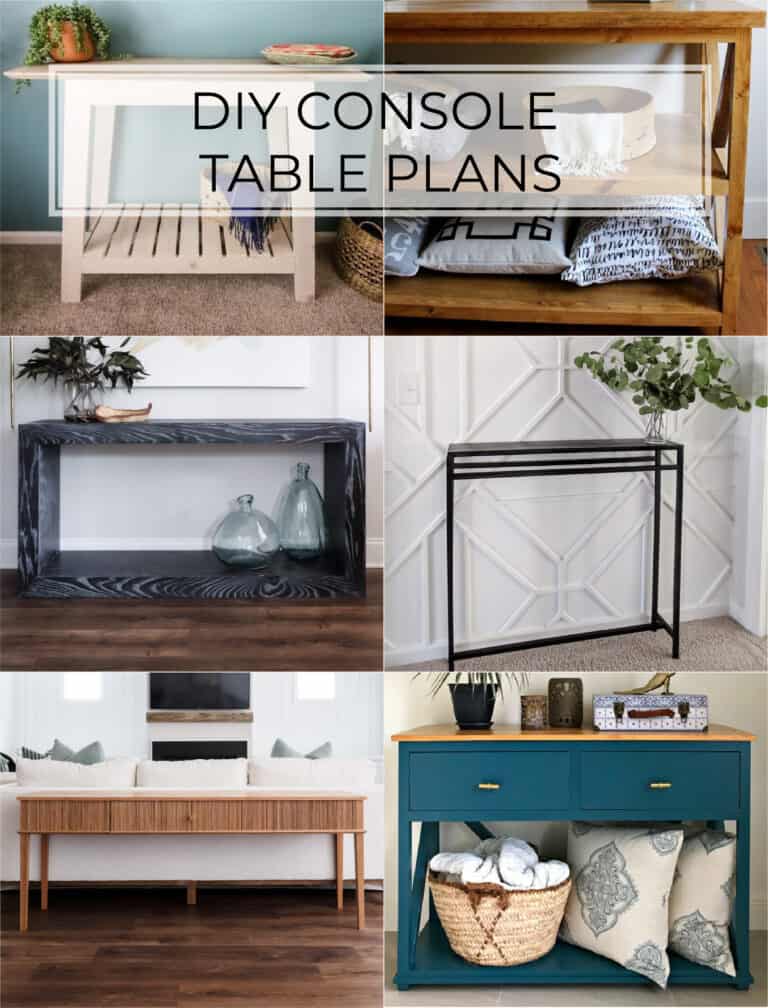 18 DIY Console Tables You Can Build This Weekend!