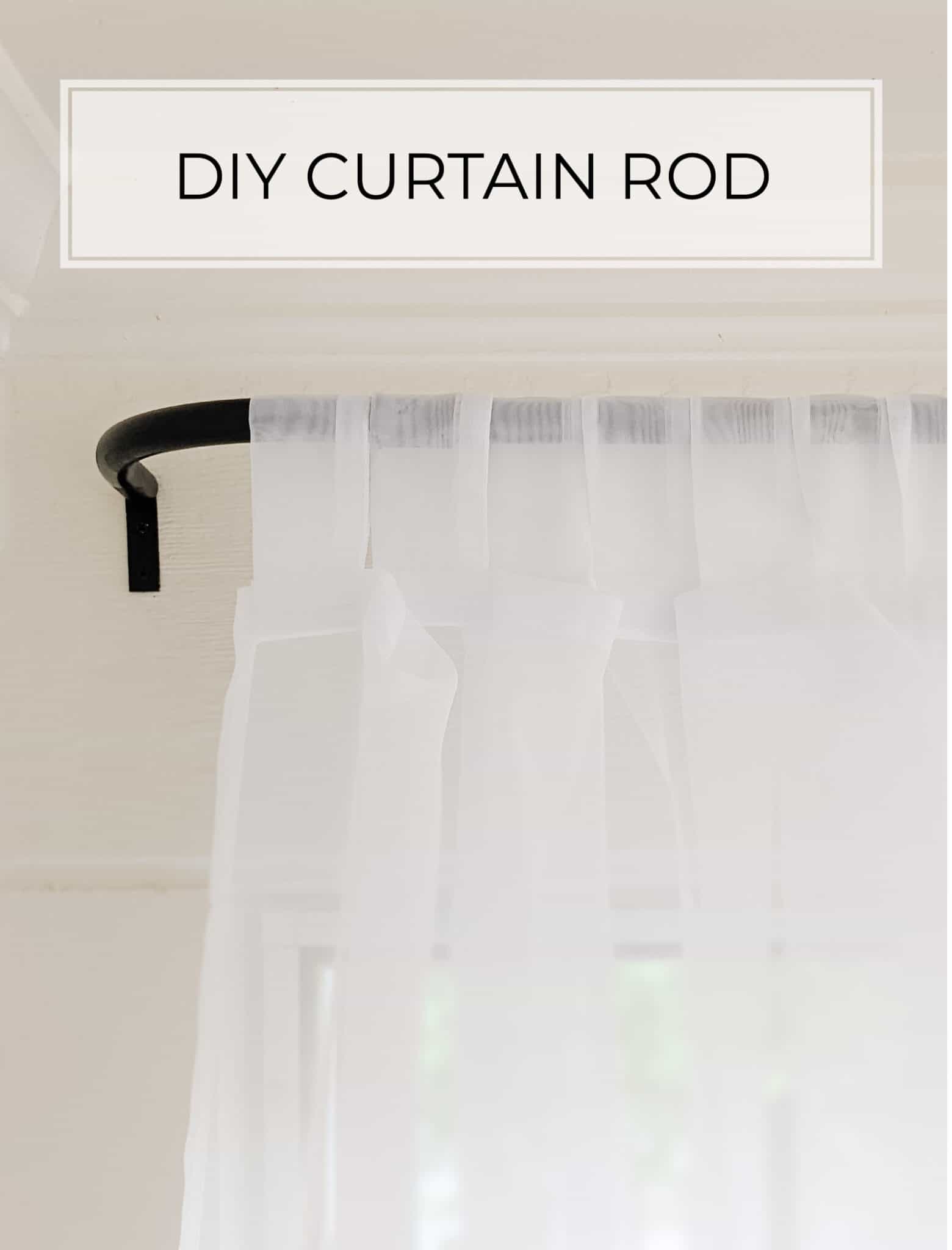 The Easiest DIY Curtain Rods (French Return Style!) - Pine and Poplar