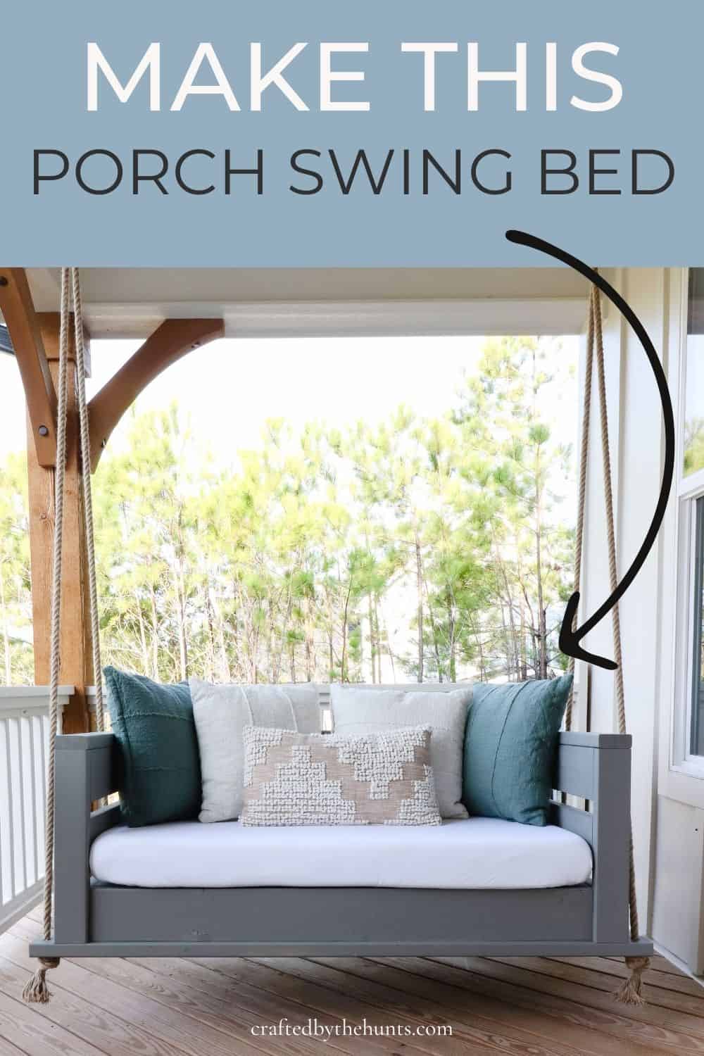 How to Make an Easy DIY Porch Swing Bed - Pine and Poplar