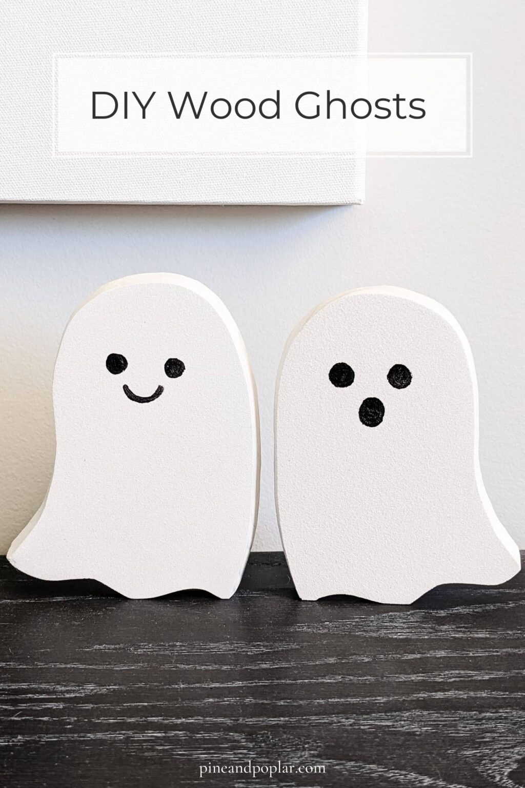 Easy DIY Ghosts for Halloween Decor - Pine and Poplar