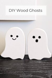 Easy DIY Ghosts for Halloween Decor - Pine and Poplar