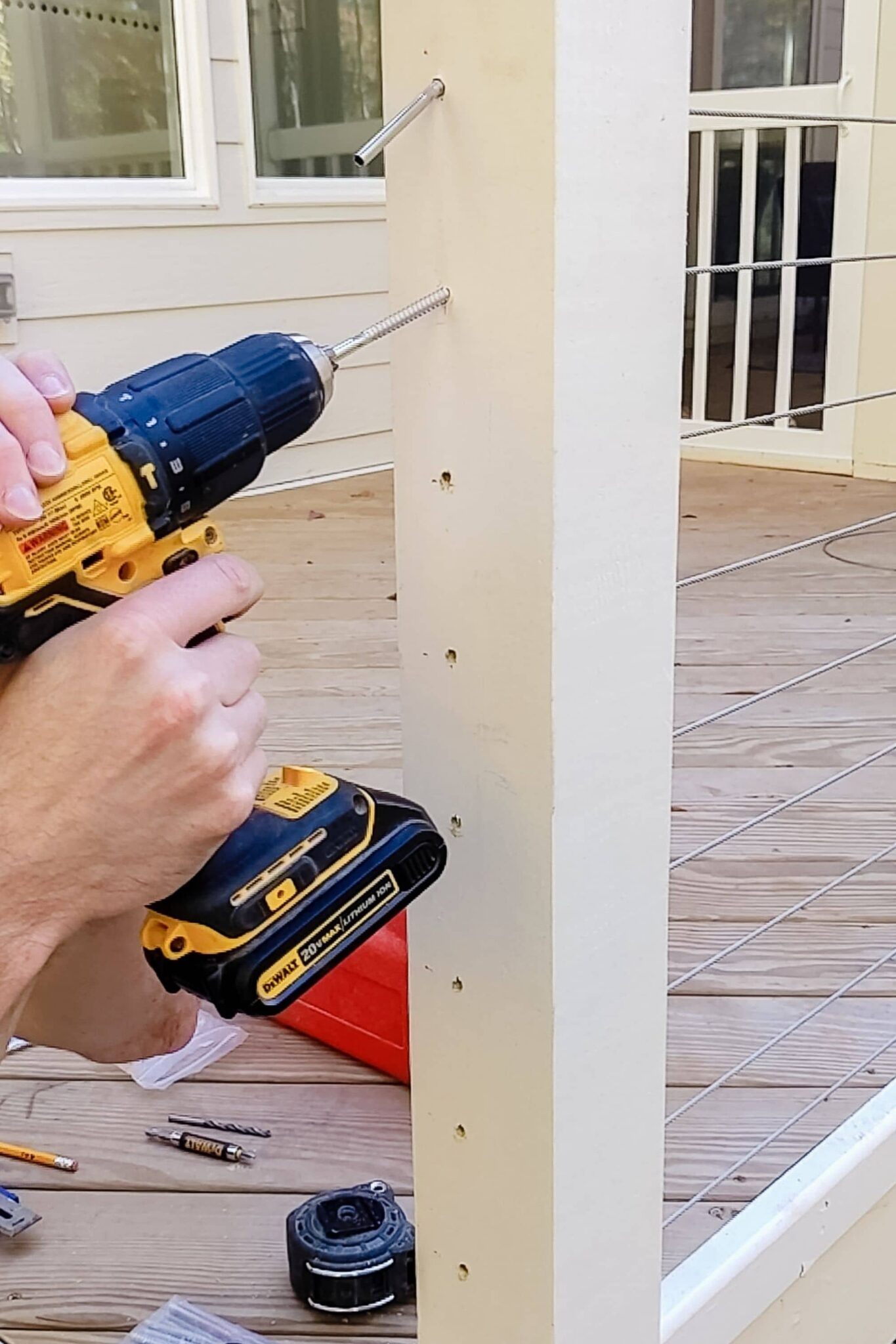 DIY Cable Railing - an easy deck upgrade!