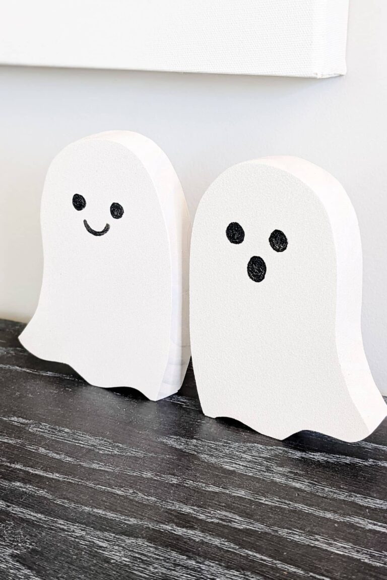 Easy DIY Ghosts for Halloween Decor - Pine and Poplar