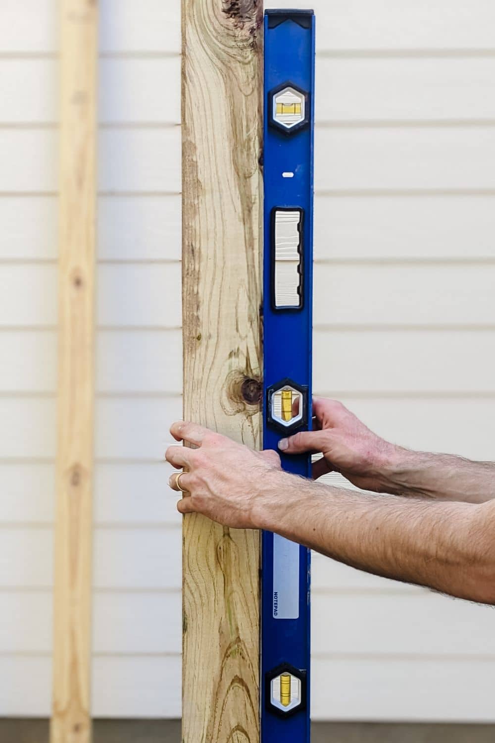 DIY Wood Slat Privacy Screen with Planters!