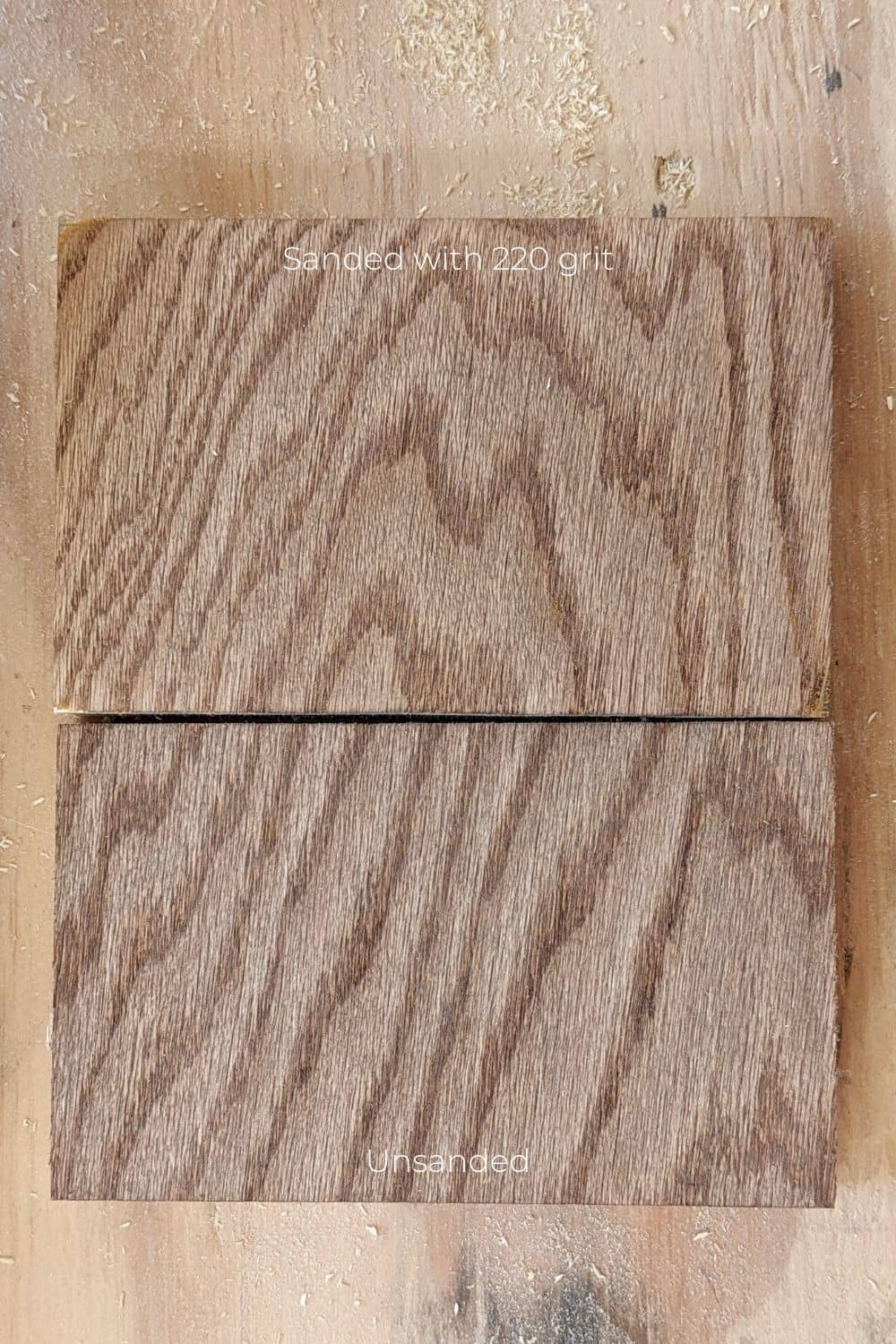 How Sanding Affects Stain Color - Pine and Poplar