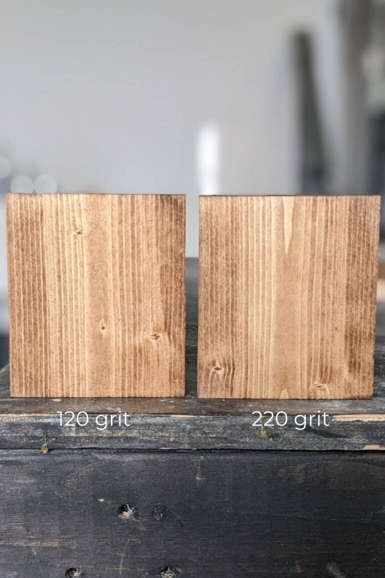 How Sanding Affects Stain Color - Pine and Poplar
