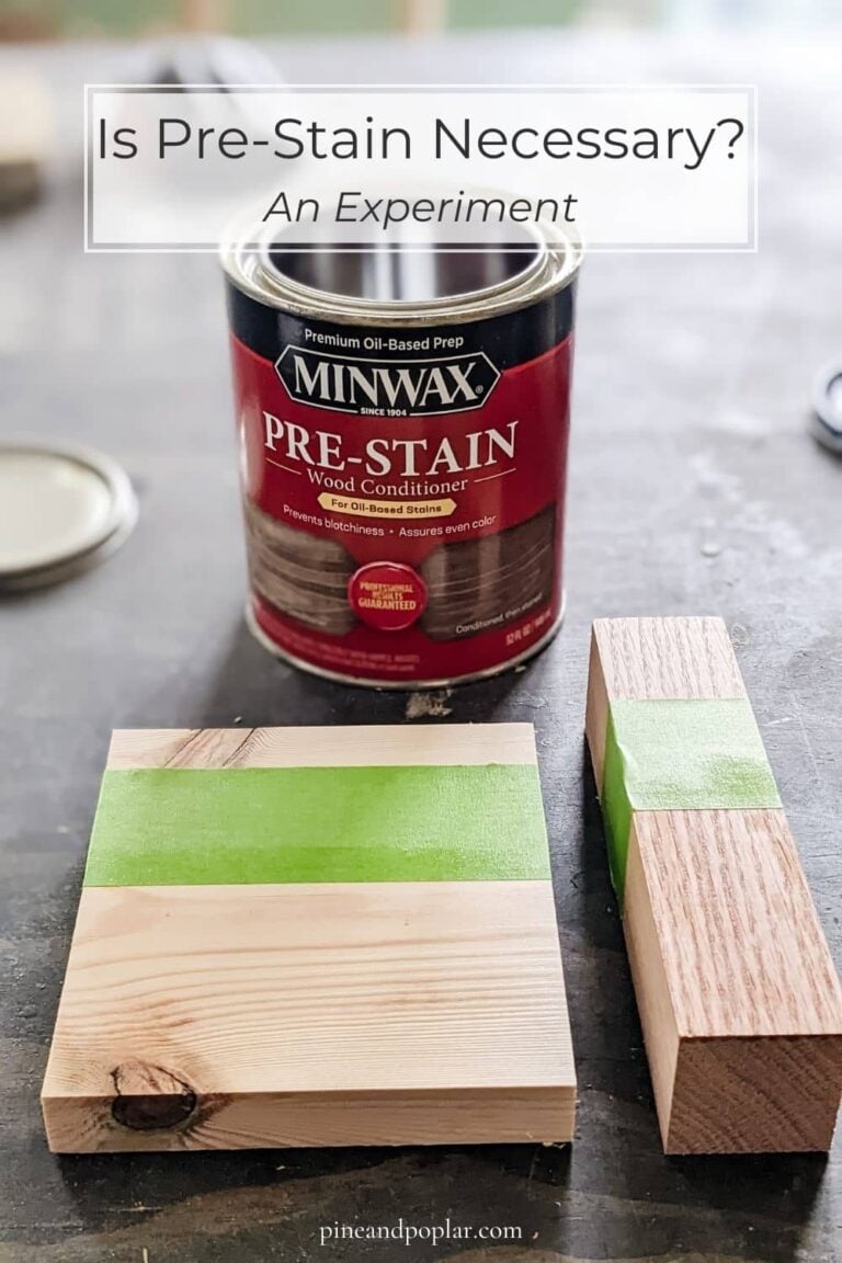 Is Pre-Stain Necessary? An Experiment.