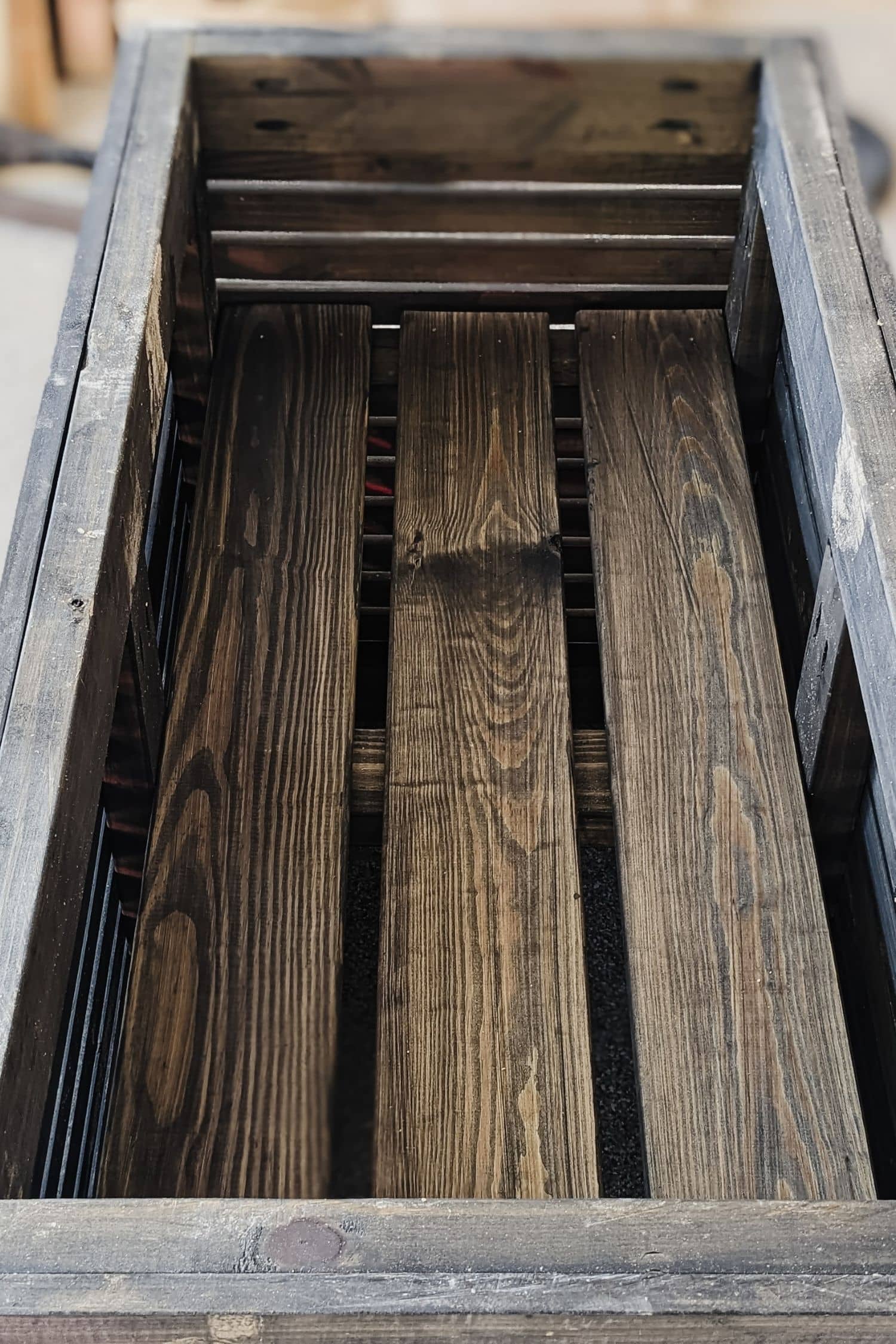 DIY Large Slatted Planter Plans - Pine and Poplar