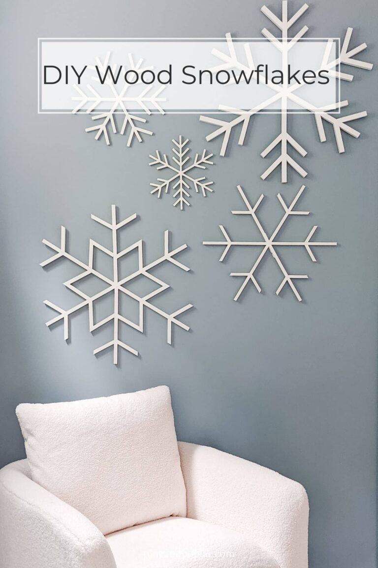 DIY Large Wooden Snowflakes - Pine and Poplar
