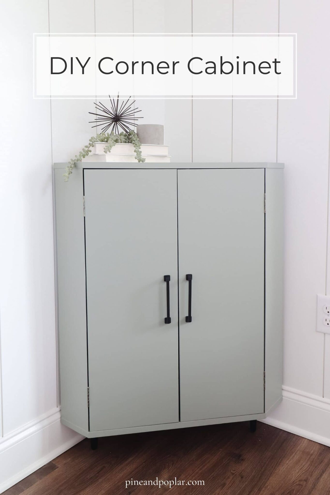DIY Corner Cabinet Plans - Pine and Poplar