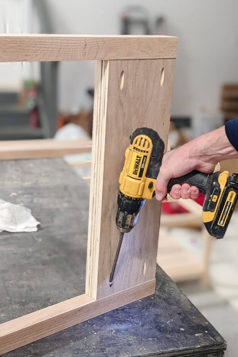 DIY Square Side Table with Drawer - Pine and Poplar