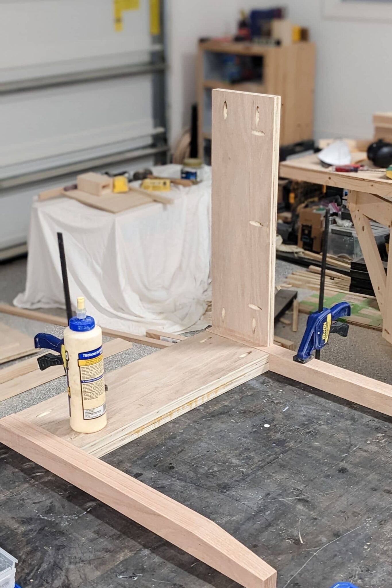 DIY Square Side Table with Drawer - Pine and Poplar