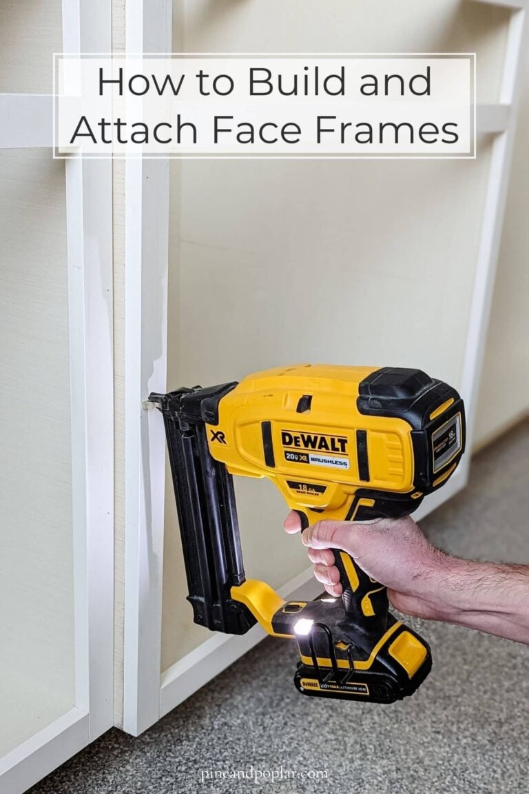 How to build and attach face frames to a cabinet - it’s easy!