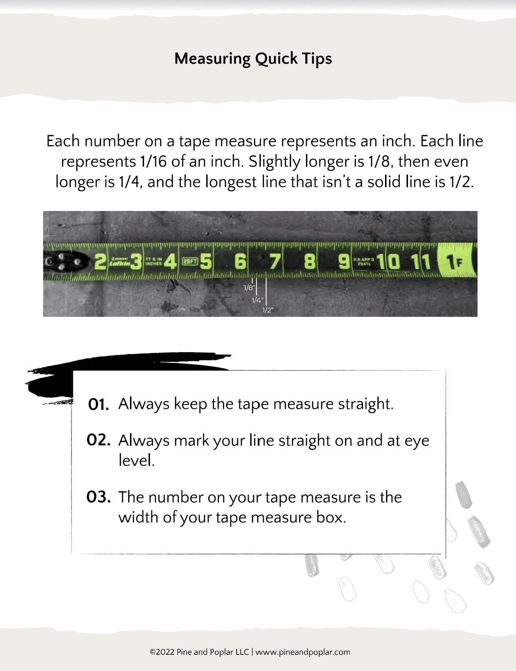How to Read a Tape Measure in Inches (FREE Cheatsheet!)