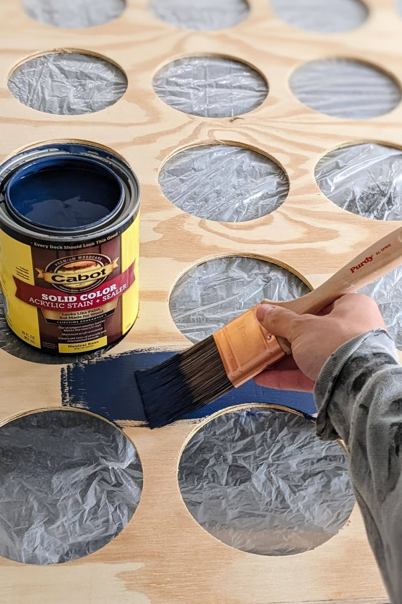 DIY Giant Connect 4 Yard Game - Pine and Poplar