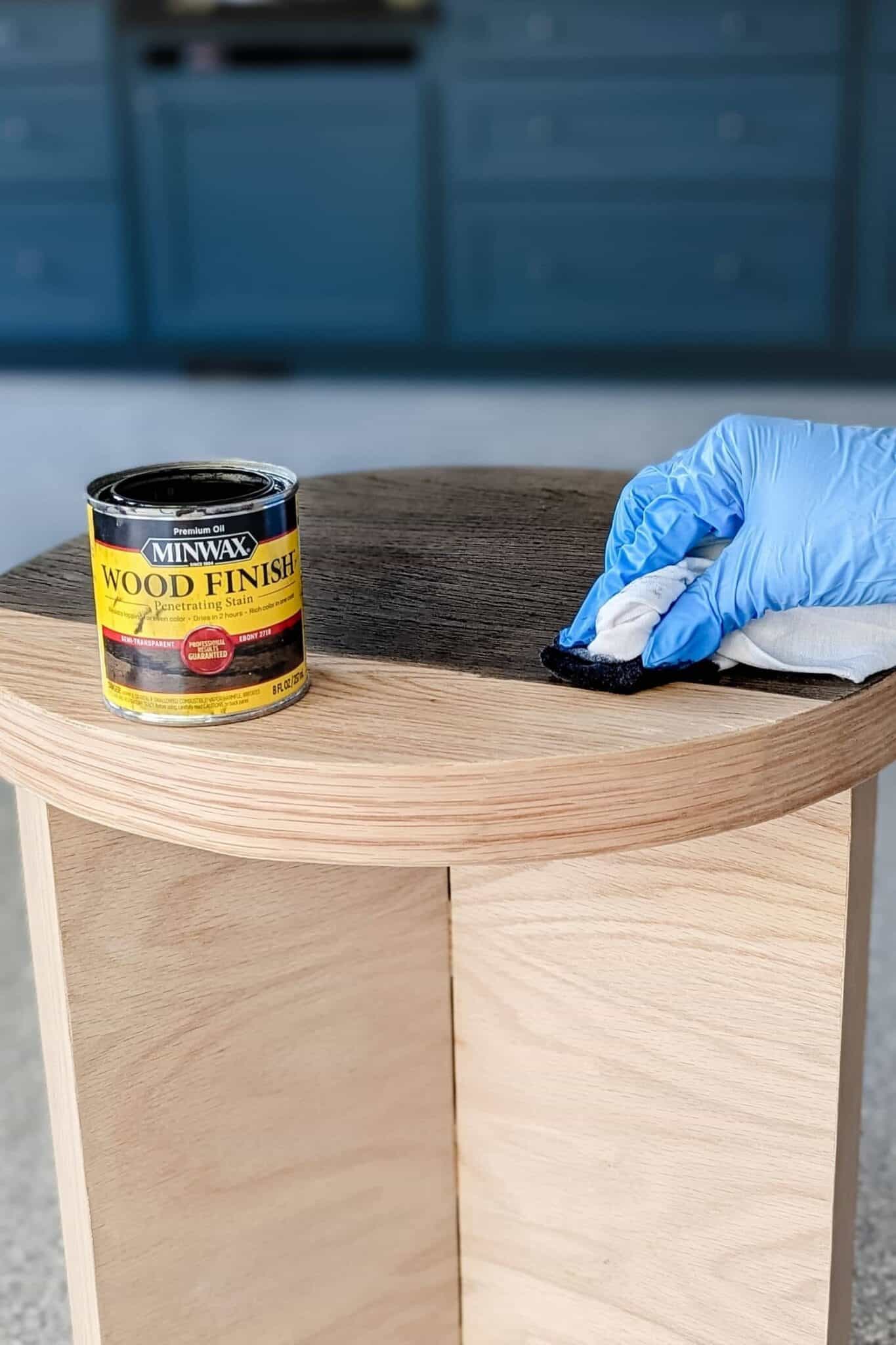 DIY Round Side Table Plans - Pine and Poplar