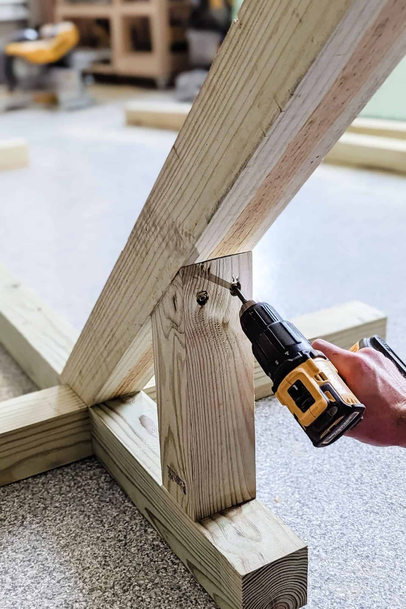 DIY Hammock Stand Using 4x4 Wood - Pine and Poplar