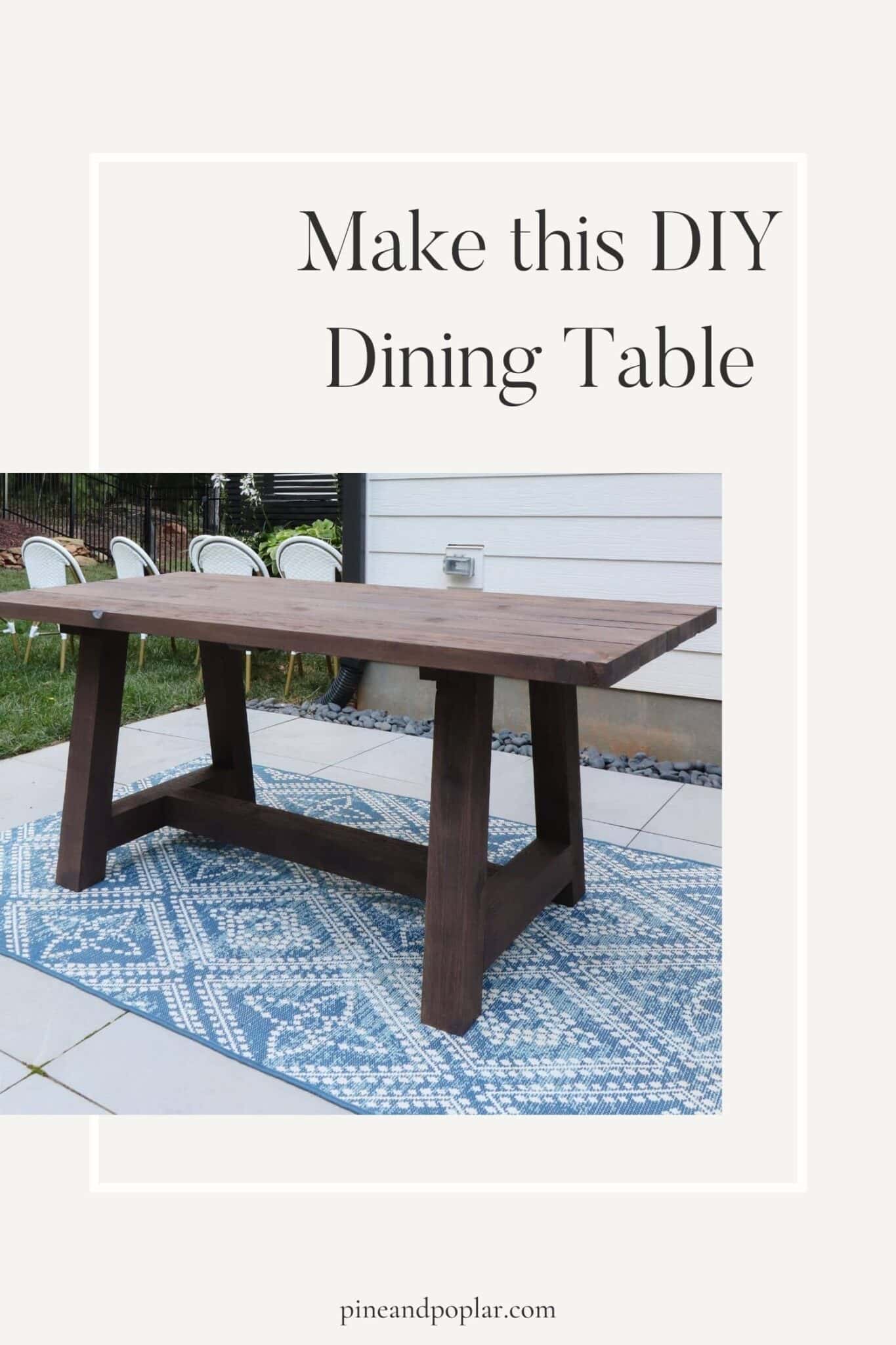 DIY Dining Table - Build it for $75! - Pine and Poplar