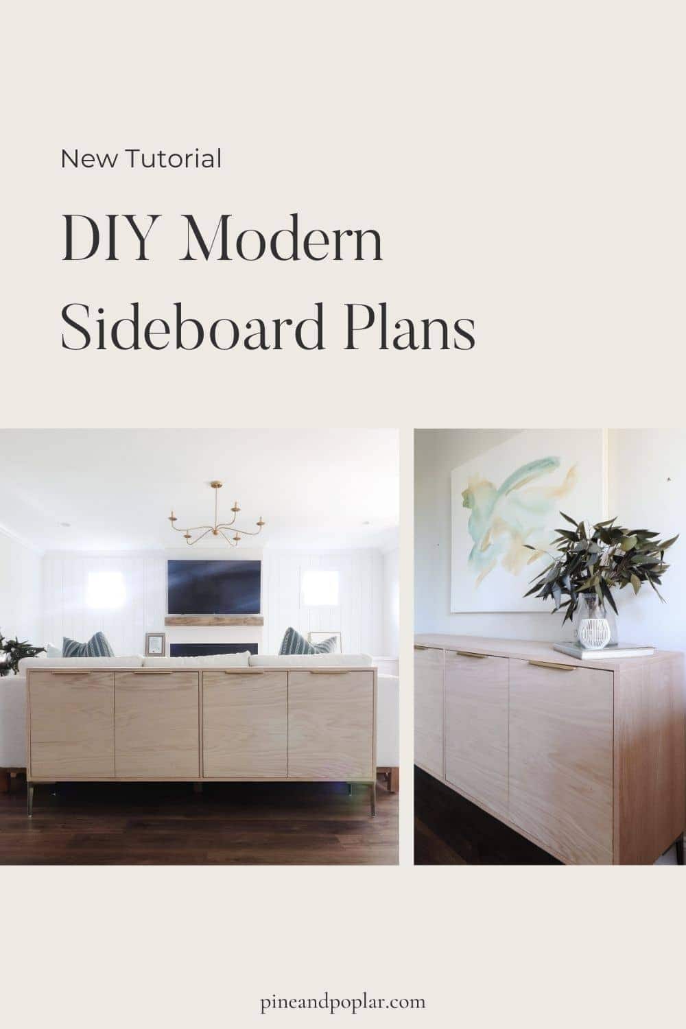 Build this DIY Sideboard Today! - Pine and Poplar